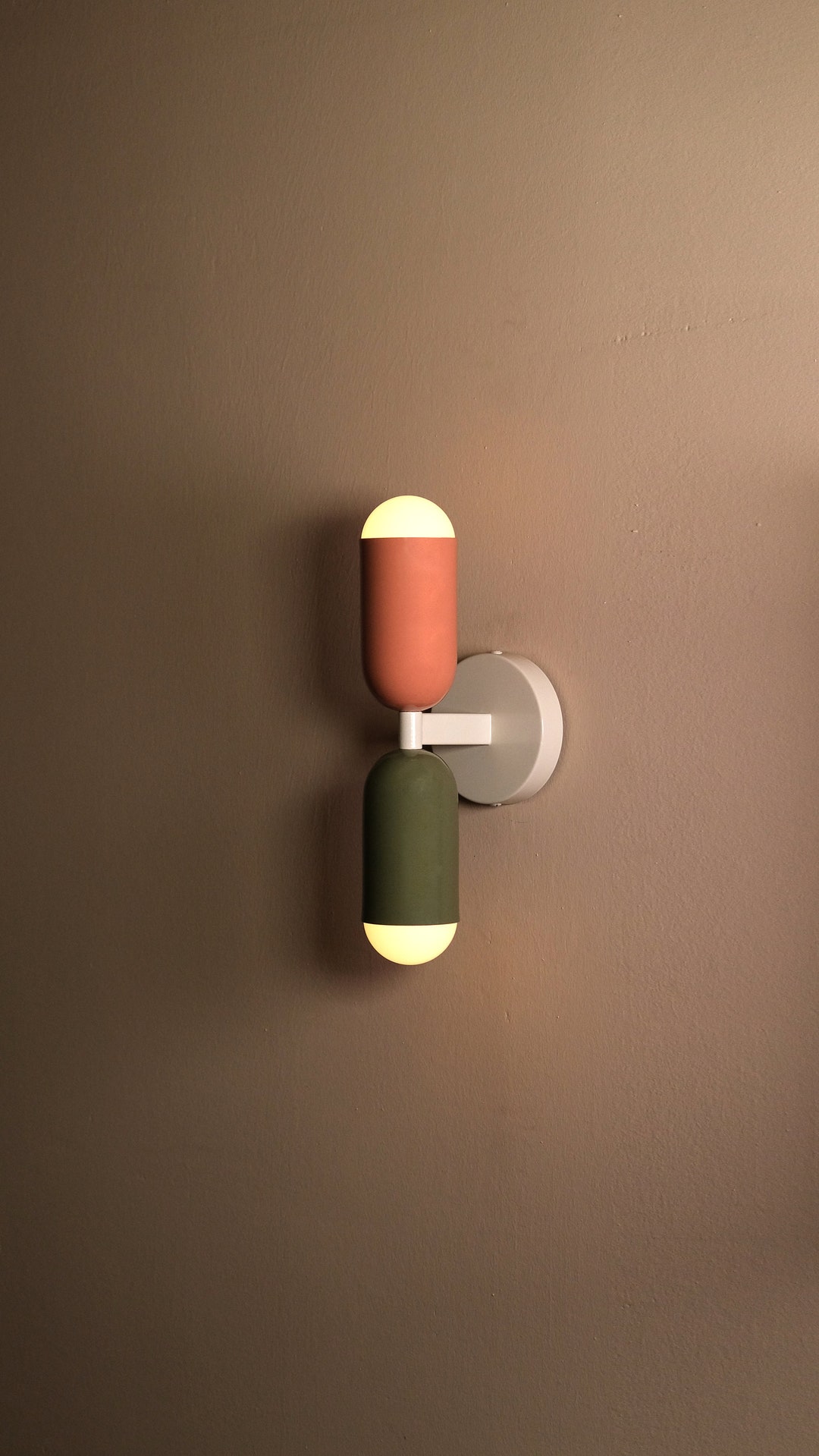 Nordic Double Head Wall Light|custom Color Wall Lamp|modern Wall Light ...