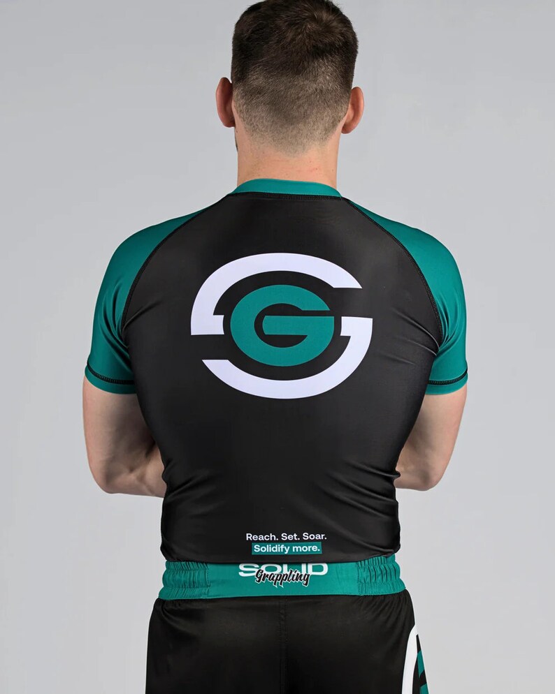 Solid Grappling Jiu Jitsu Men's Rash Guard BJJ Rash Guard Brazilian Jiu ...