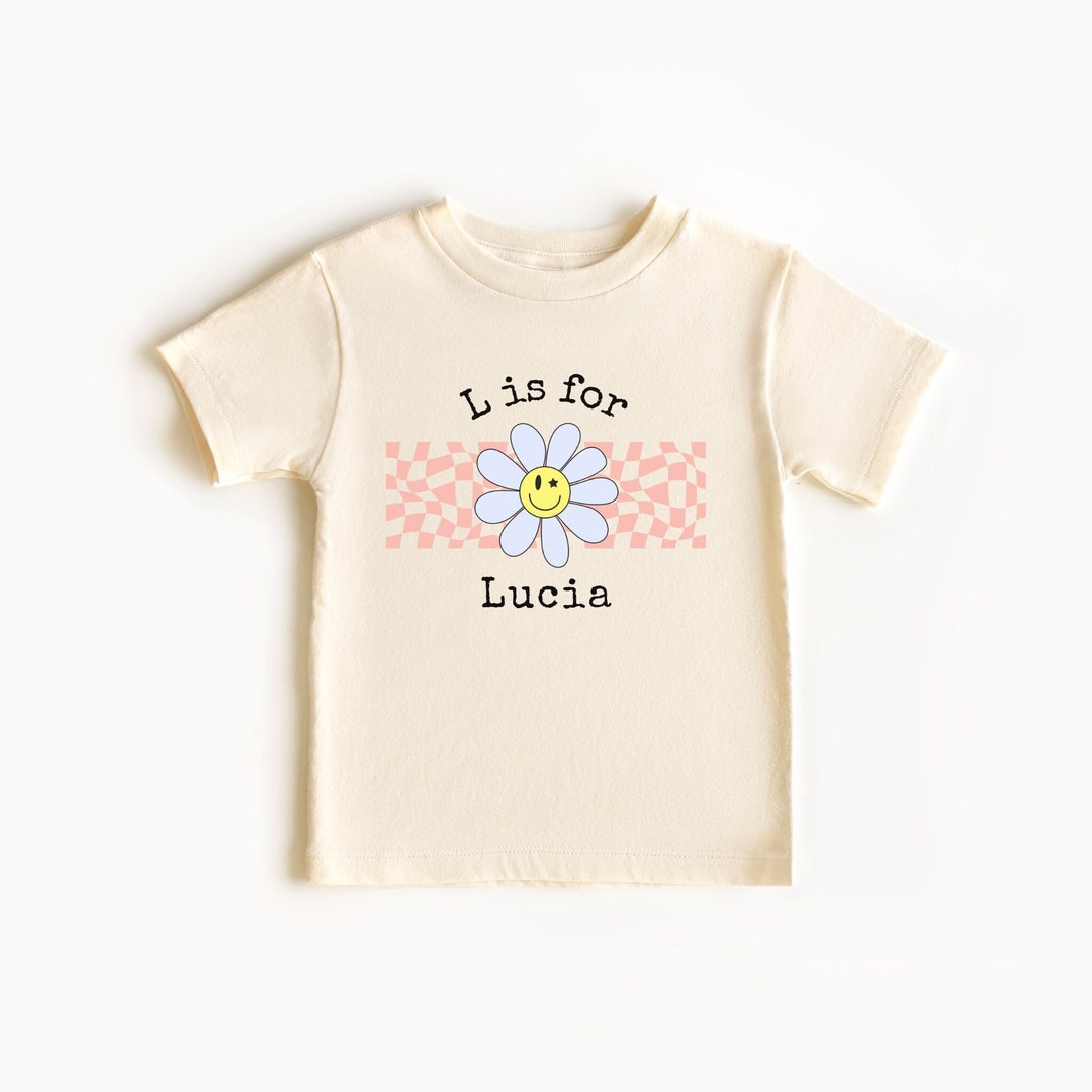 Personalized Toddler Girl T-shirt Custom Name Retro Tee, Kid Gift T ...