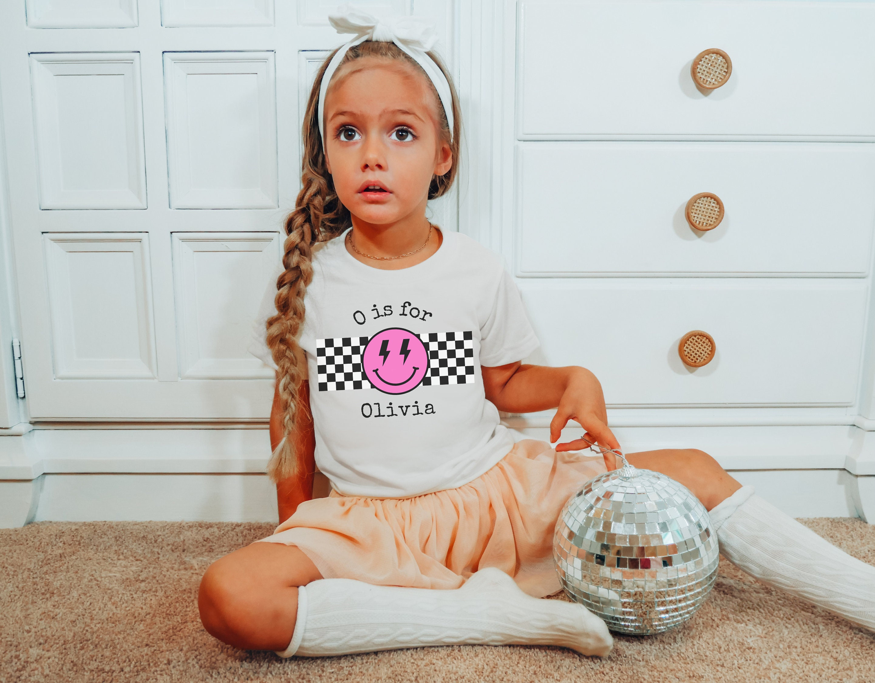 Personalized Toddler Boy & Girl Shirt, Custom Name Smiley Graphic Tee ...