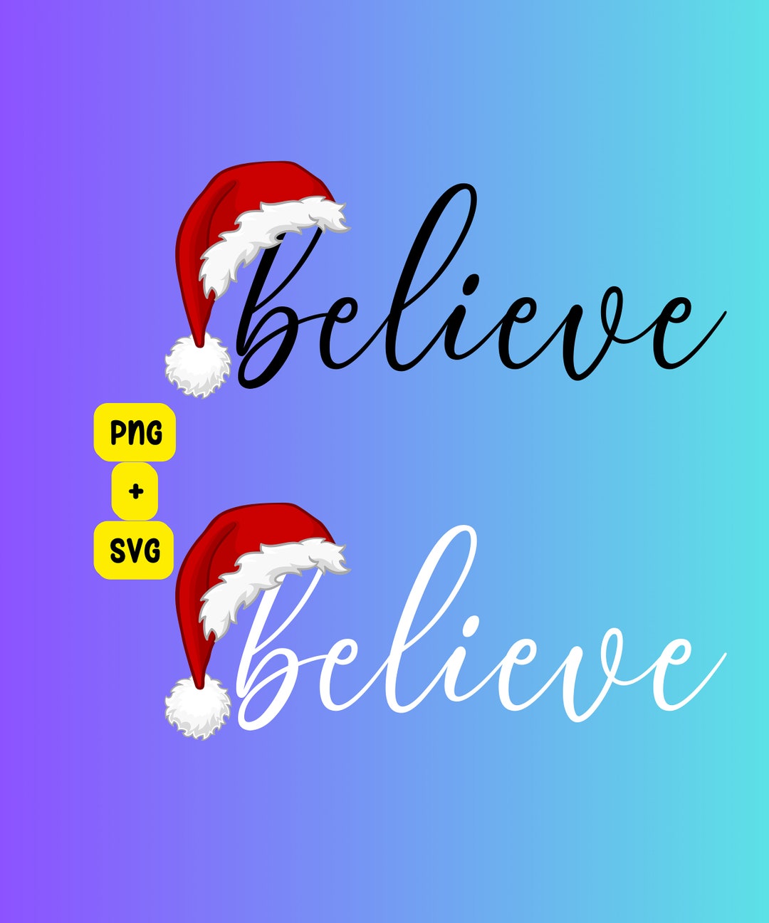 Believe SVG Christmas Family Shirts SVG Christmas Sign Svg - Etsy