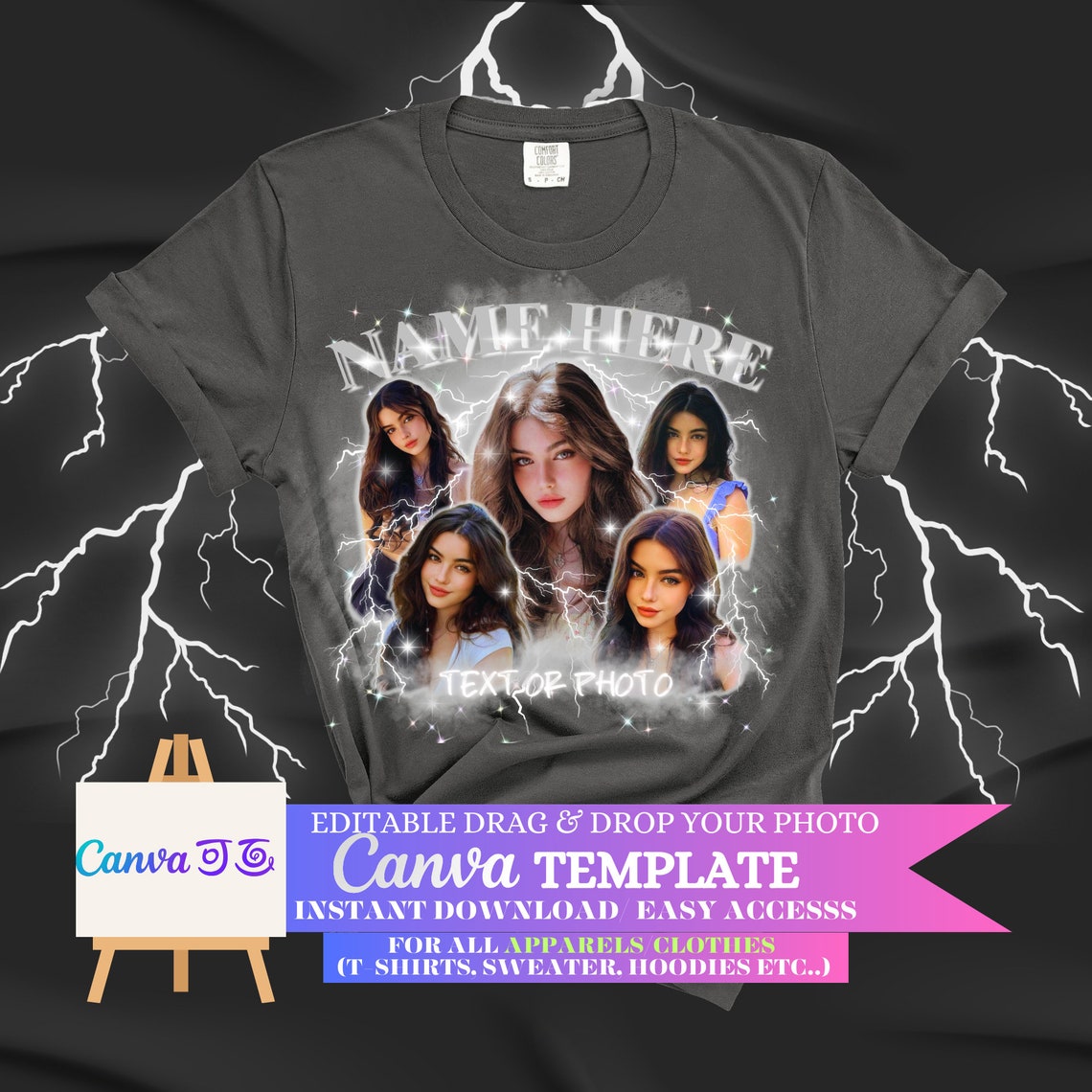 Custom Your Own Bootleg Shirt PNG, Retro Graphic 90s PNG Files, Digital ...