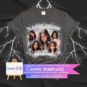 Custom Your Own Bootleg Shirt PNG, Retro Graphic 90s PNG Files, Digital ...