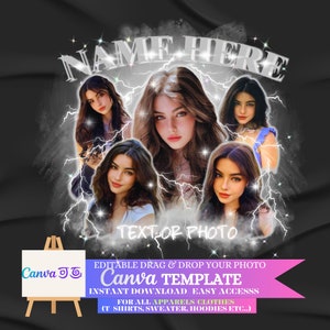 Custom Your Own Bootleg Shirt PNG, Retro Graphic 90s PNG Files, Digital ...