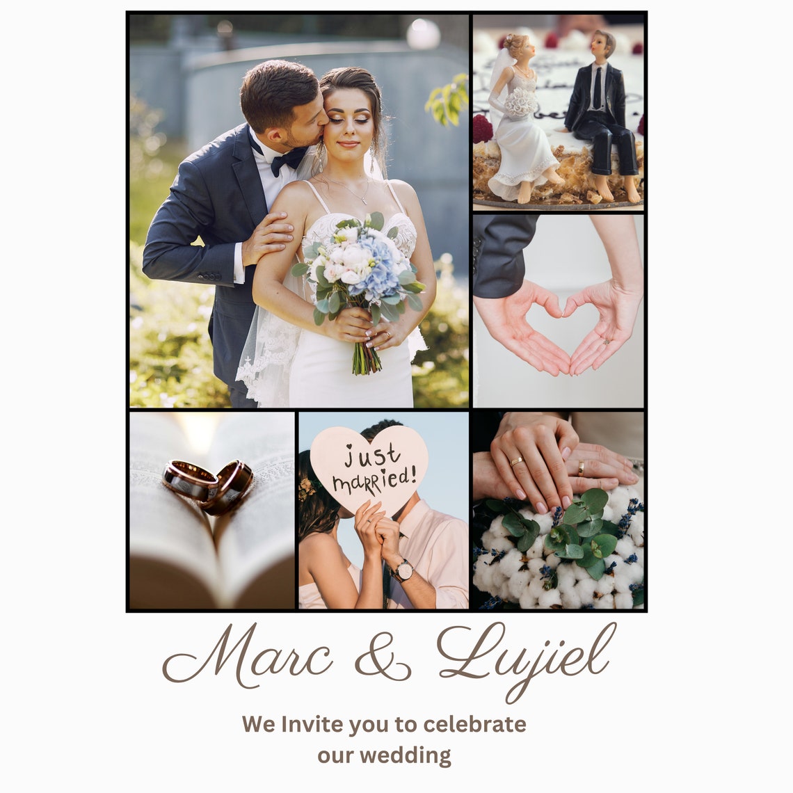 16 Editable Canva Photo Collage Template, Personalized Picture Collage ...