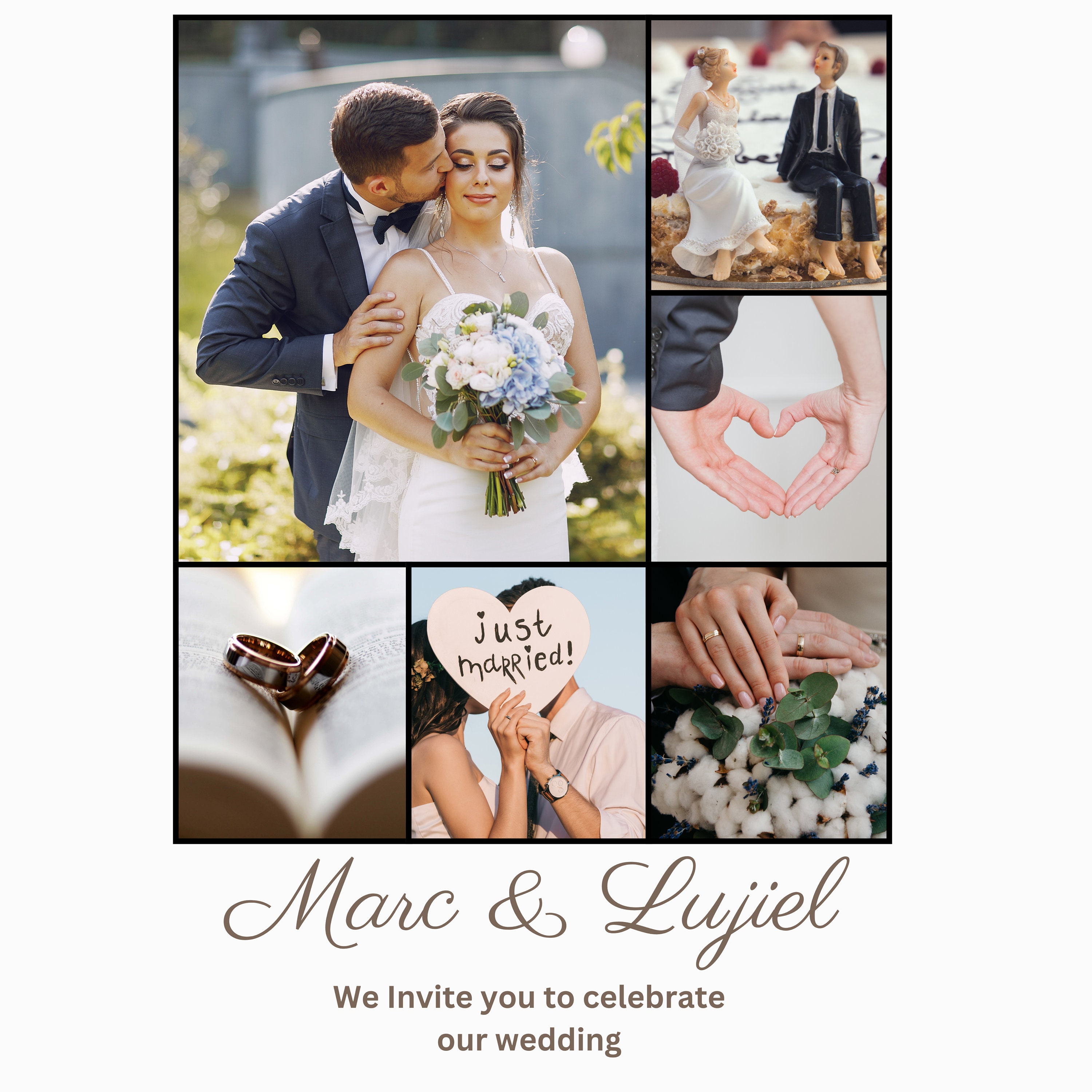 16 Editable Canva Photo Collage Template, Personalized Picture Collage ...