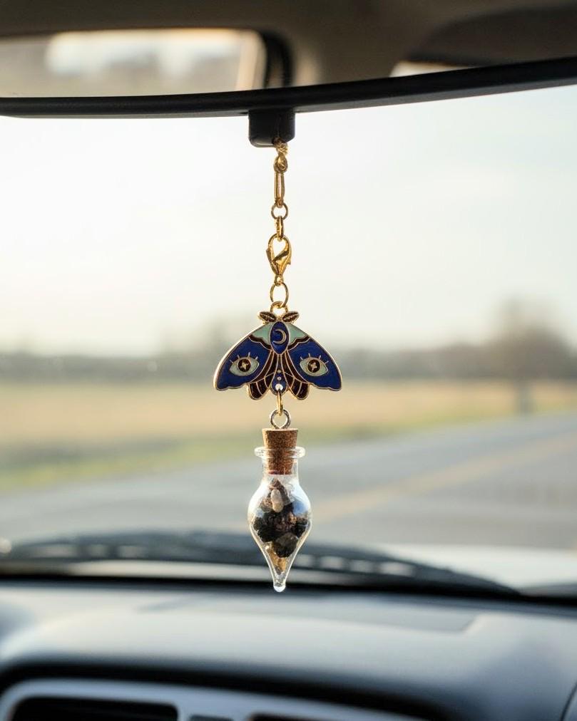 Witchy Car Charms Crystal & Herb Potion Bottle Charms – Mystical Moth ...