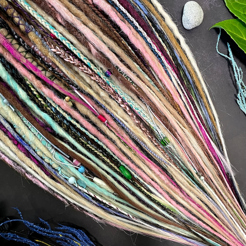 Unique Marble Temporary Safe Dreadlocks Set With Different Braids ...