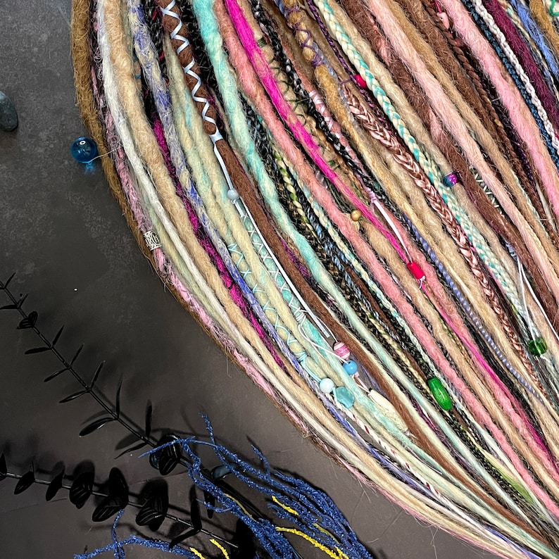 Unique Marble Temporary Safe Dreadlocks Set With Different Braids ...