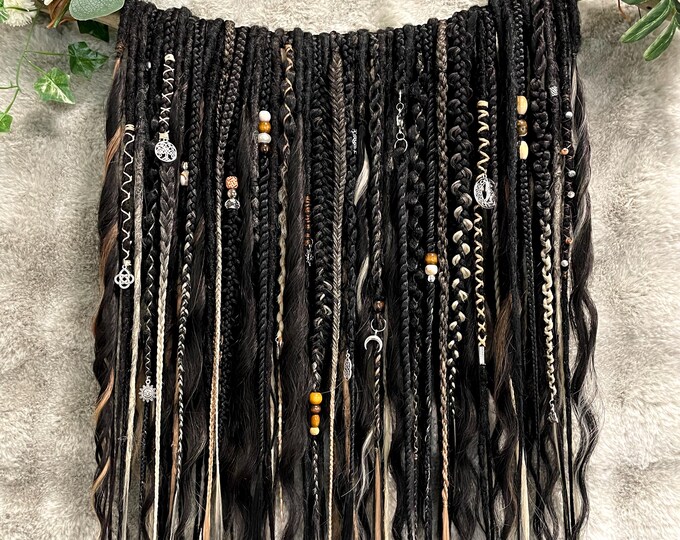 DE Viking Dreadlock (dreads) Full Set With Textured Braids and ...
