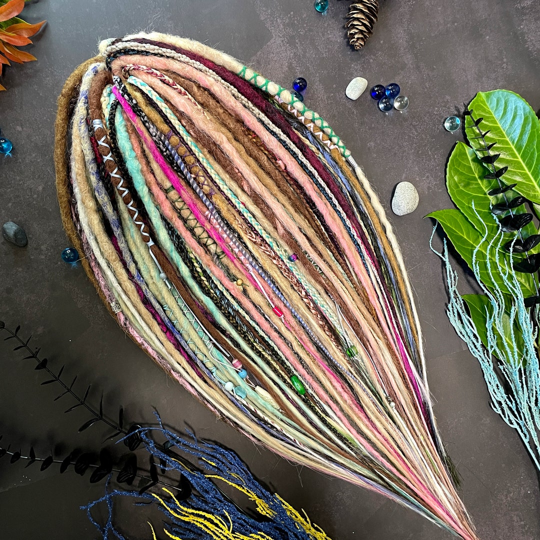 Unique Marble Temporary Safe Dreadlocks Set With Different Braids ...