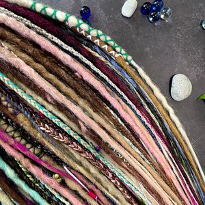 Unique Marble Temporary Safe Dreadlocks Set With Different Braids ...