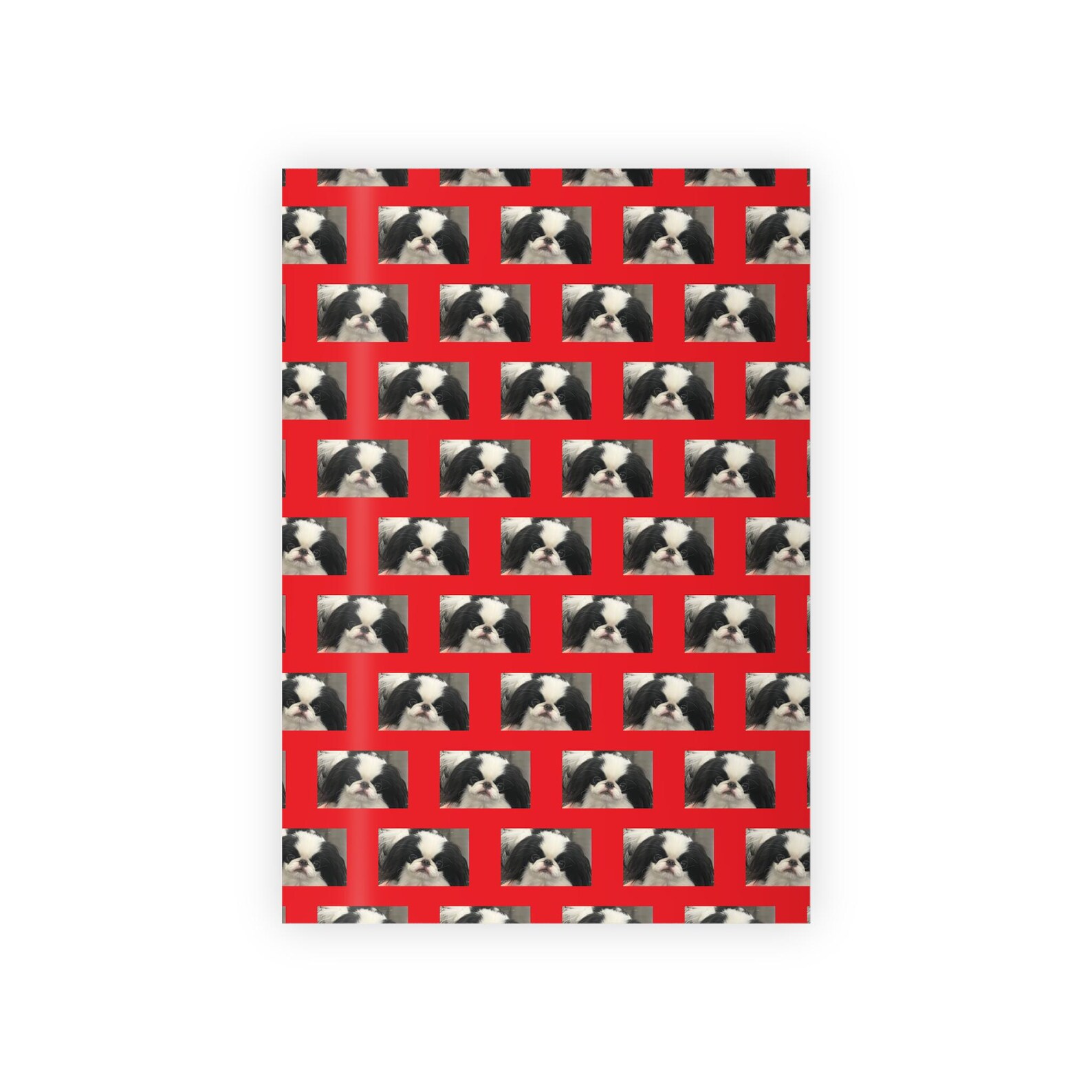Wrapping Paper, Japanese Chin Dog Face Gift Wrap, Fun Christmas Gift ...