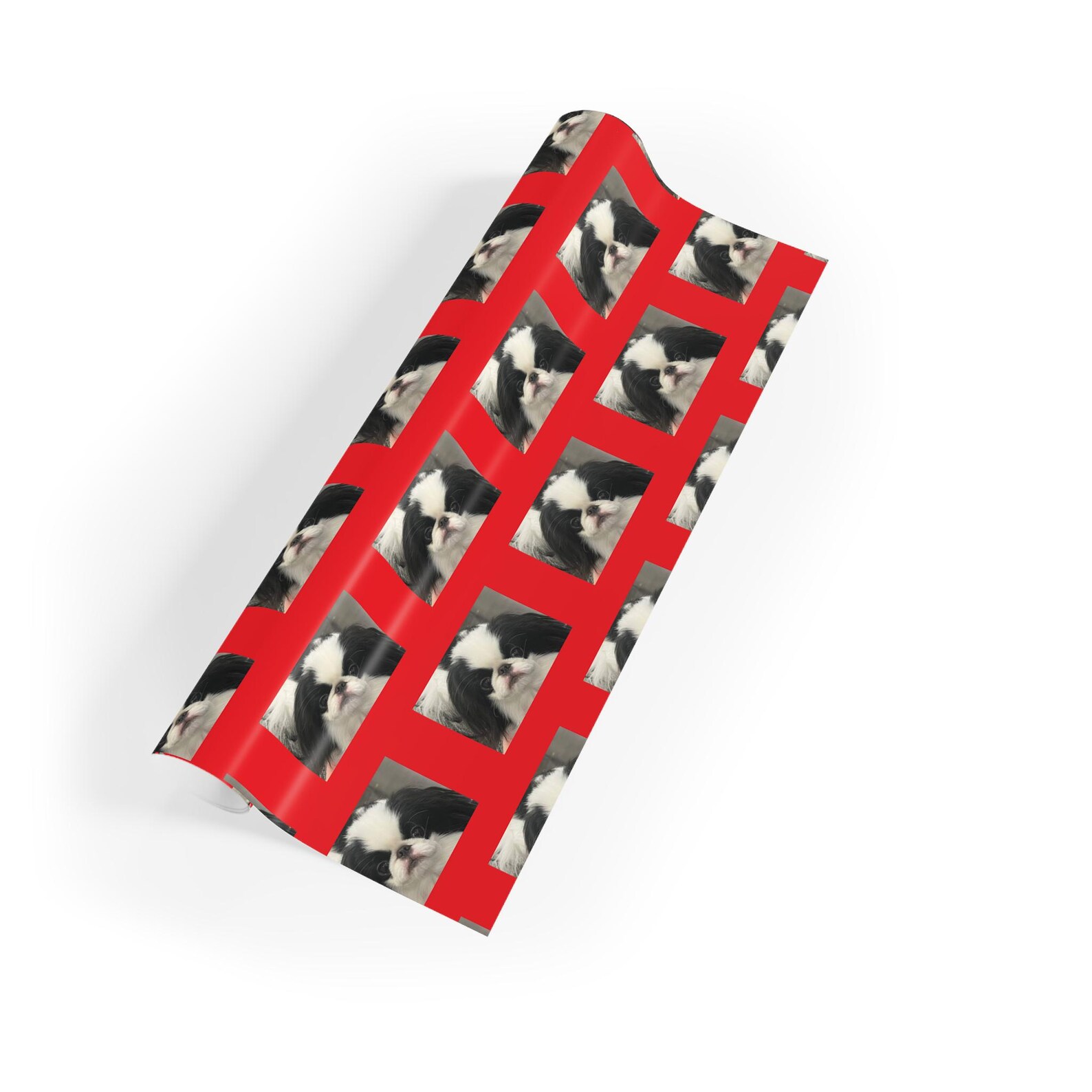Wrapping Paper, Japanese Chin Dog Face Gift Wrap, Fun Christmas Gift ...