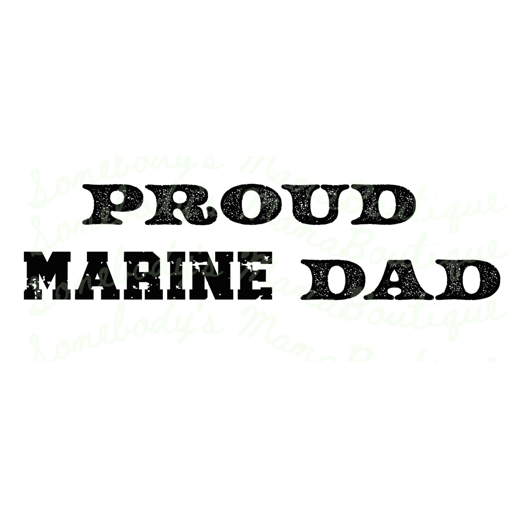 Proud Marine Dad Distressed American Flag With Bonus Pocket Design PNG ...