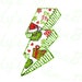 Grinch Lightning Bolt Transparent Background PNG Digital Design File ...