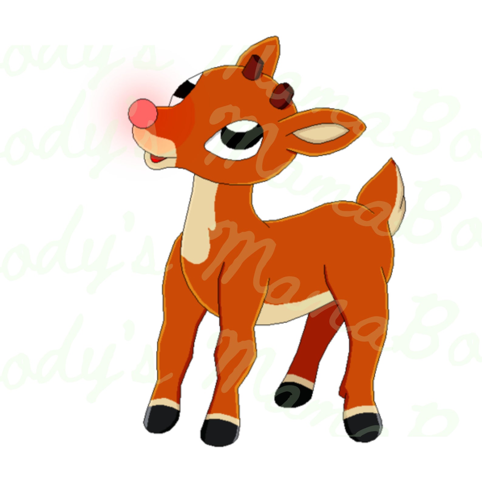 Rudolph the Red Nosed Reindeer Vintage and Santa Claus Rudolph Cartoon ...