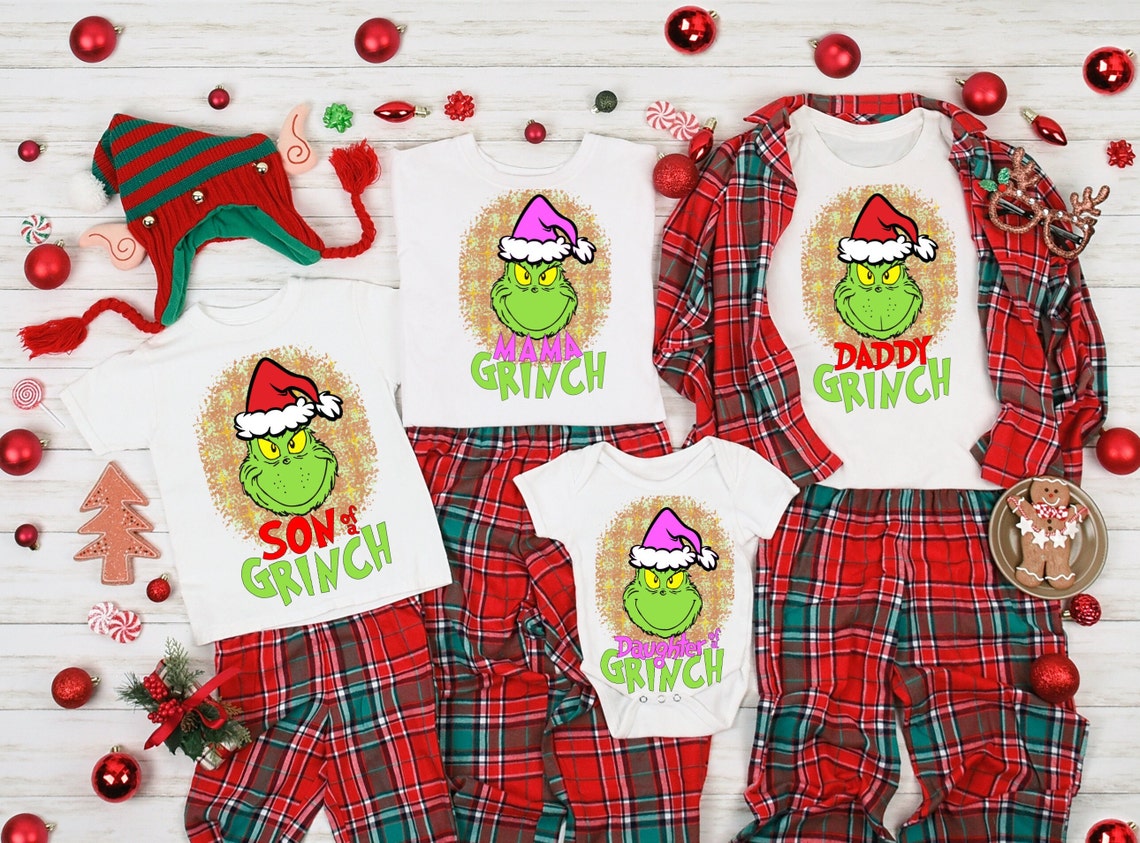 Mama Grinch, Daddy Grinch, Son Grinch and Daughter Grinch Package. Also ...