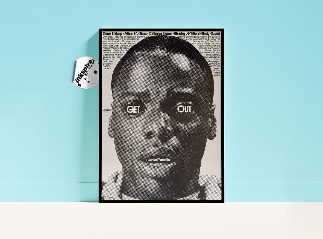 Get Out Poster, Horror Movie Poster, Film Poster, Jordan Peele Poster ...