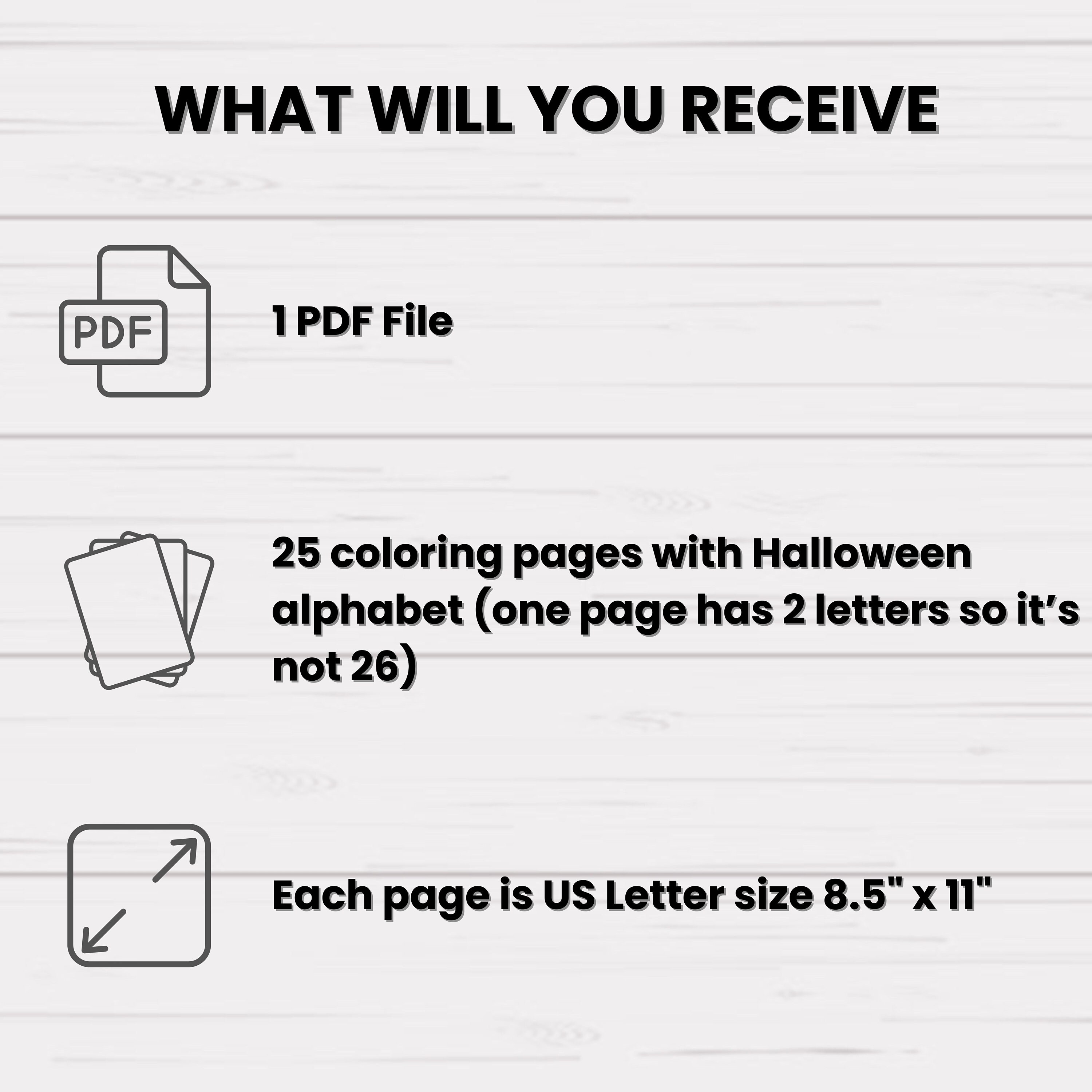 Halloween Coloring Pages for Kids With Halloween and Fall Design ...