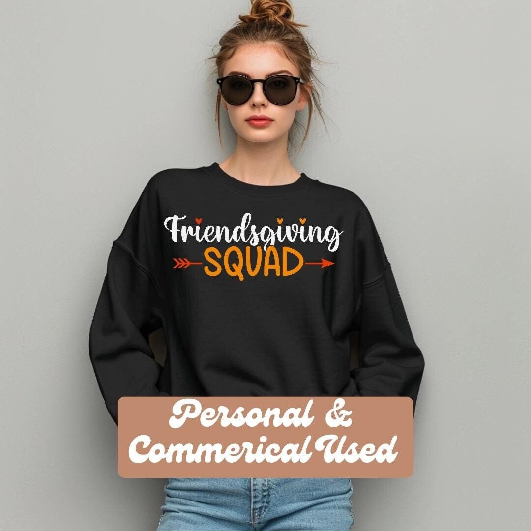 Friendsgiving Crew SVG and PNG, Thanksgiving Crew Svg, Family ...