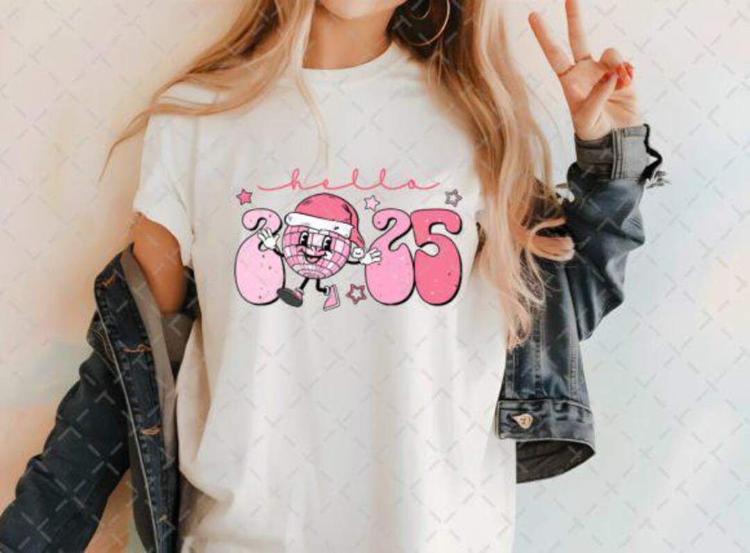 Hello 2025 New Year Retro Disco Ball PNG, Retro Happy New Year ...