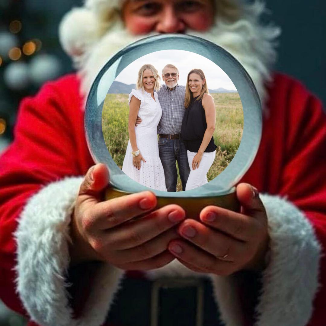 Personalized Santa Snow Globe Photo | Custom Christmas Keepsake | Add ...
