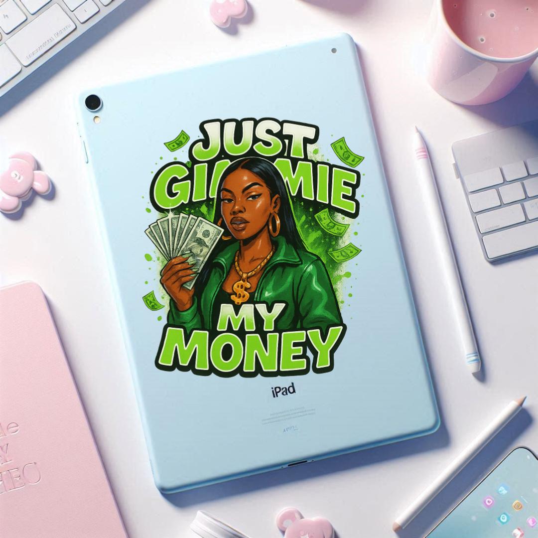 Just Gimmie My Money PNG, Black Girl Money Quote, Green Streetwear ...