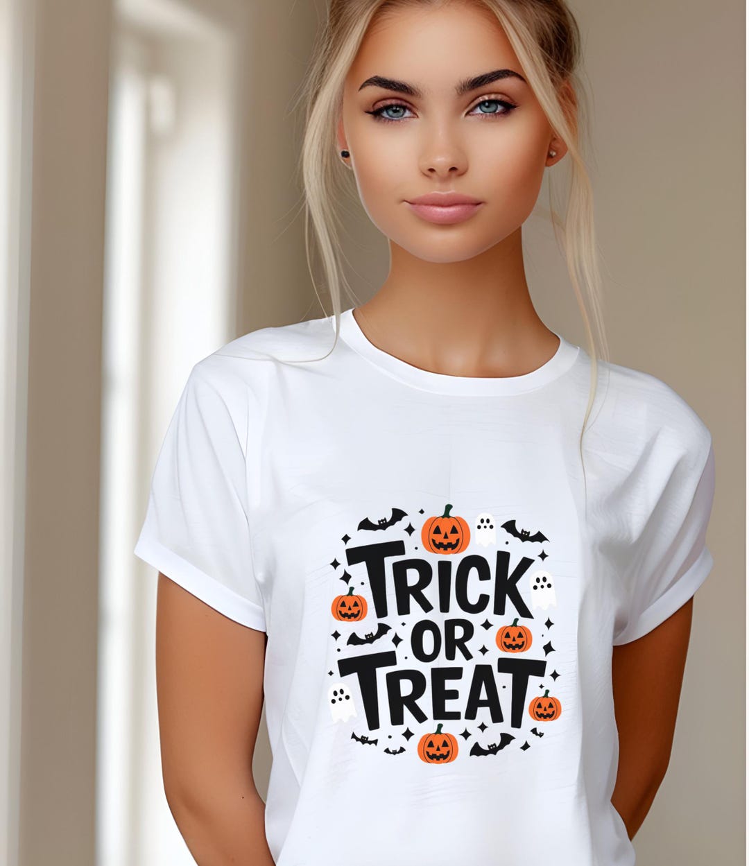 Trick or Treat Halloween Printable Design, High Resolution 300 DPI ...