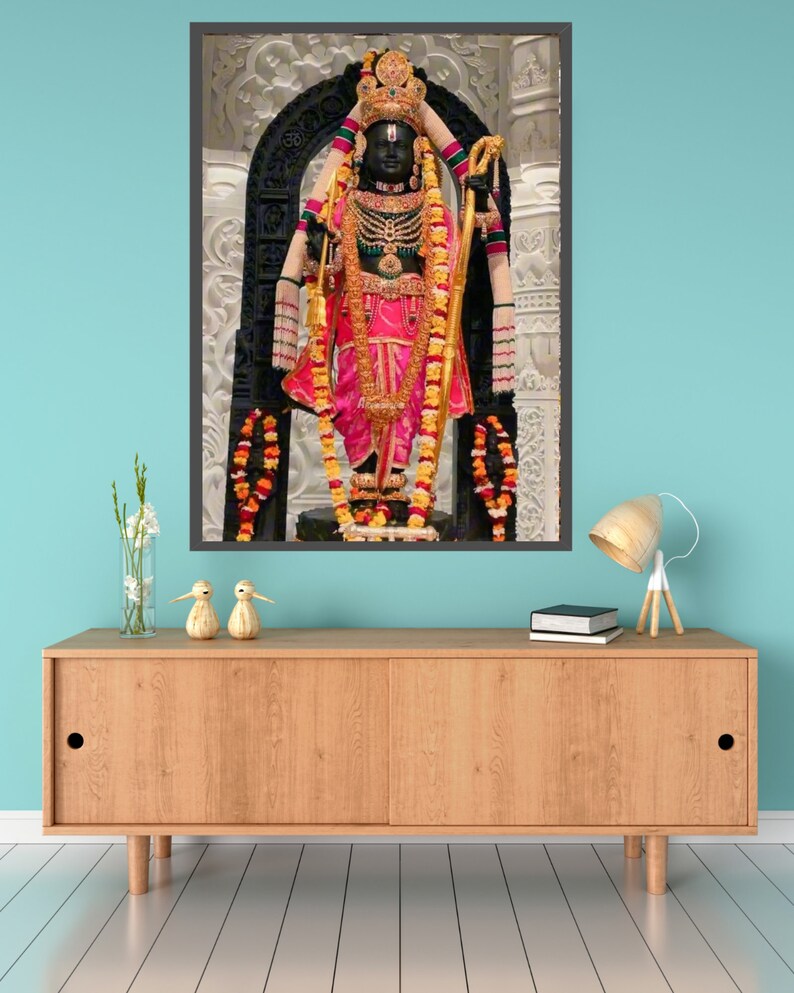 Shri Ram Lalla Mandir Ayodhya Wall Art: Indian God PDF Art Print, Ram ...