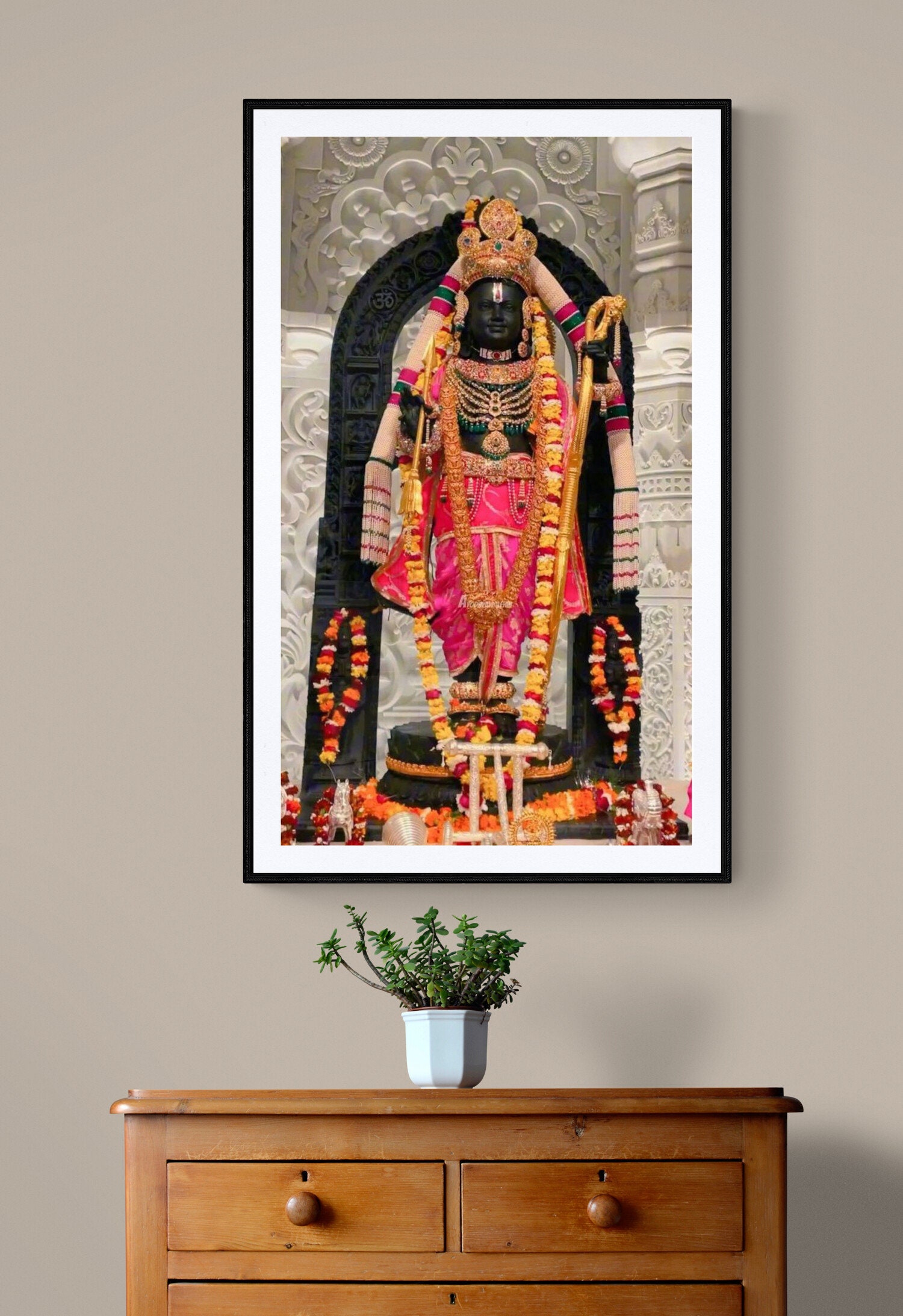Shri Ram Lalla Mandir Ayodhya Wall Art: Indian God PDF Art Print, Ram ...