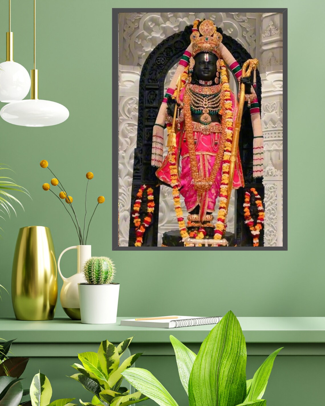 Shri Ram Lalla Mandir Ayodhya Wall Art: Indian God PDF Art Print, Ram ...