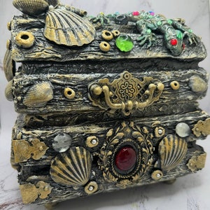 Handcrafted Jewelry Box: Ocean Theme Trinket Chest - Etsy