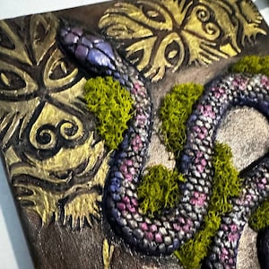 Serpentine Snake Painting | Animal Wall Decor | Hand Painted Artwork ...