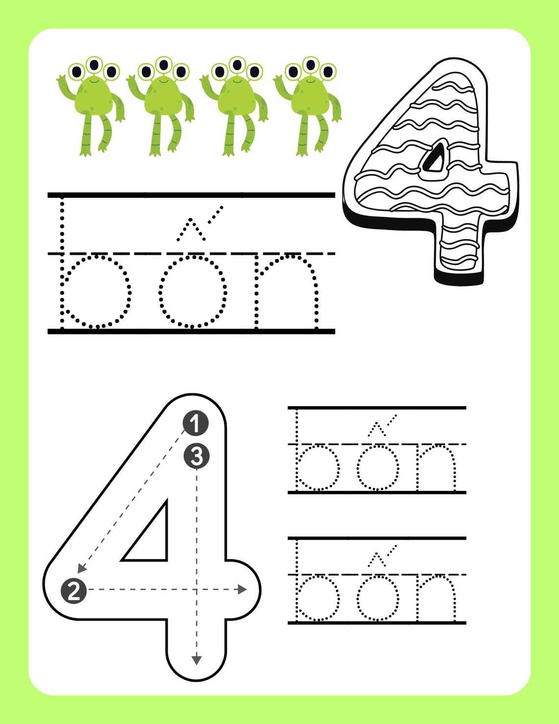 Vietnamese Number Tracing and Colouring - Etsy