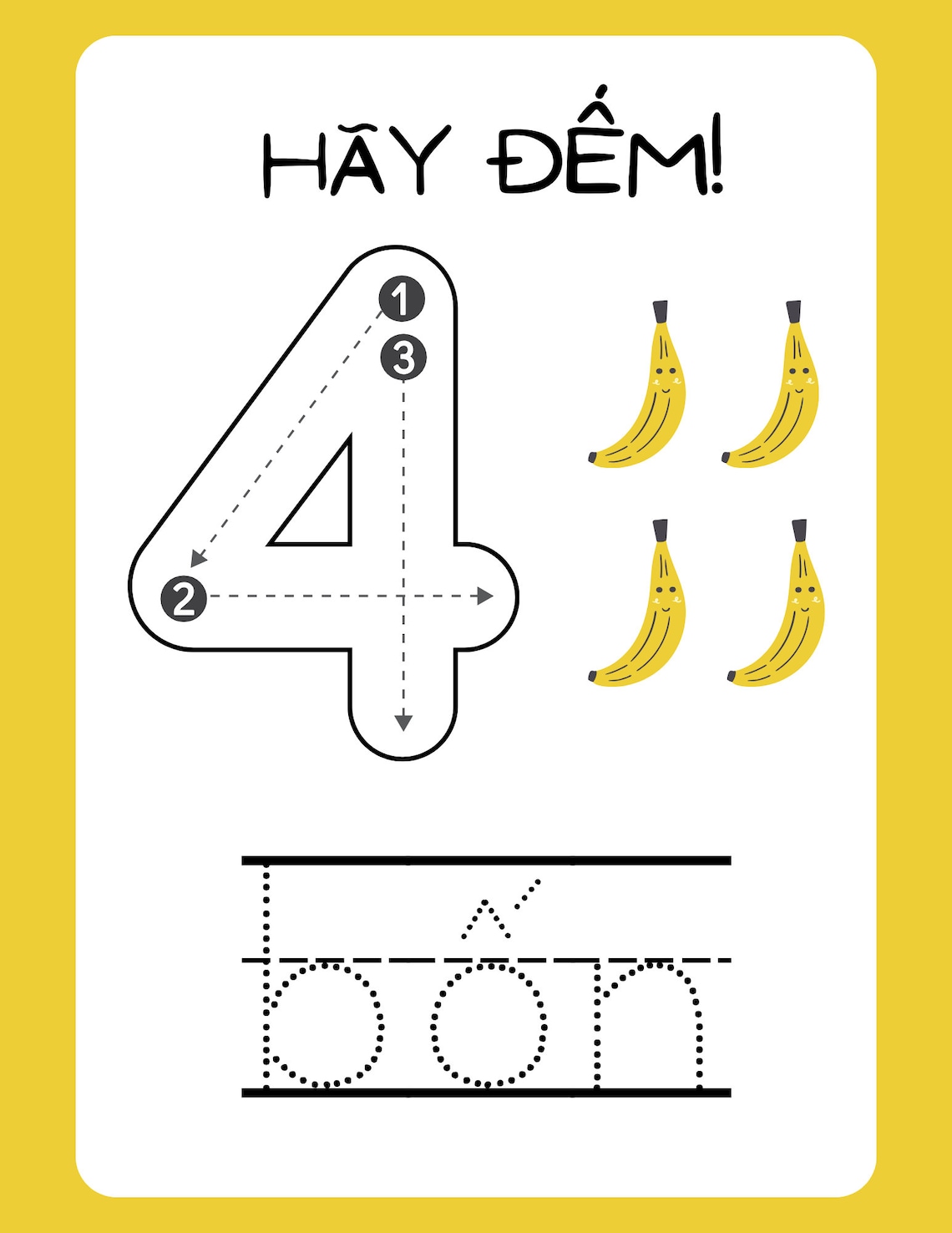 Vietnamese Number Tracing Printable - Etsy