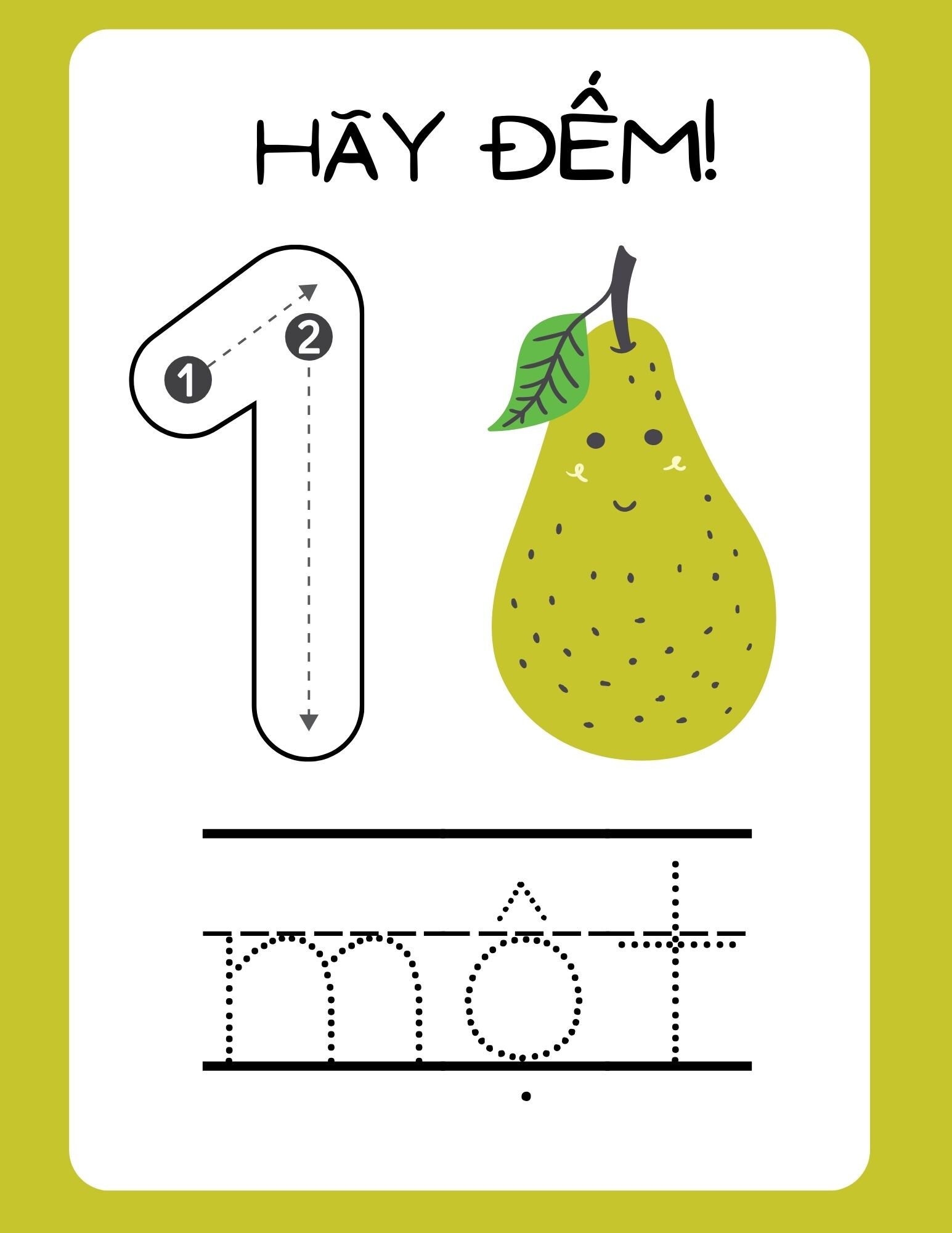 Vietnamese Number Tracing Printable - Etsy