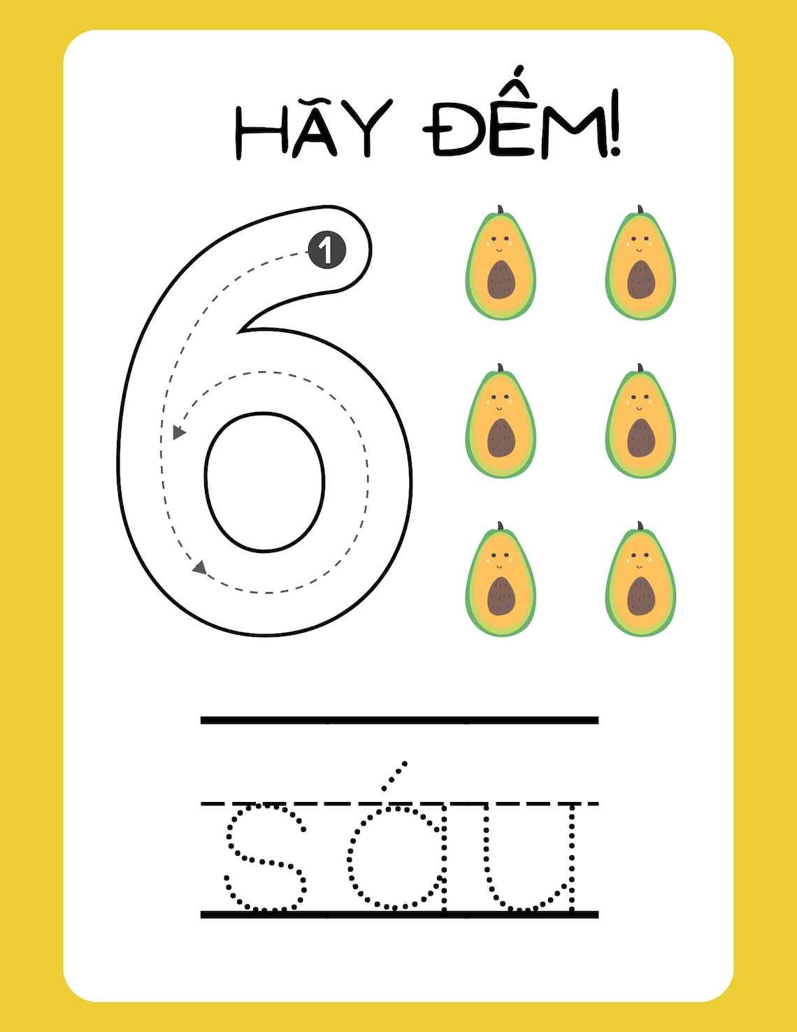 Vietnamese Number Tracing Printable - Etsy