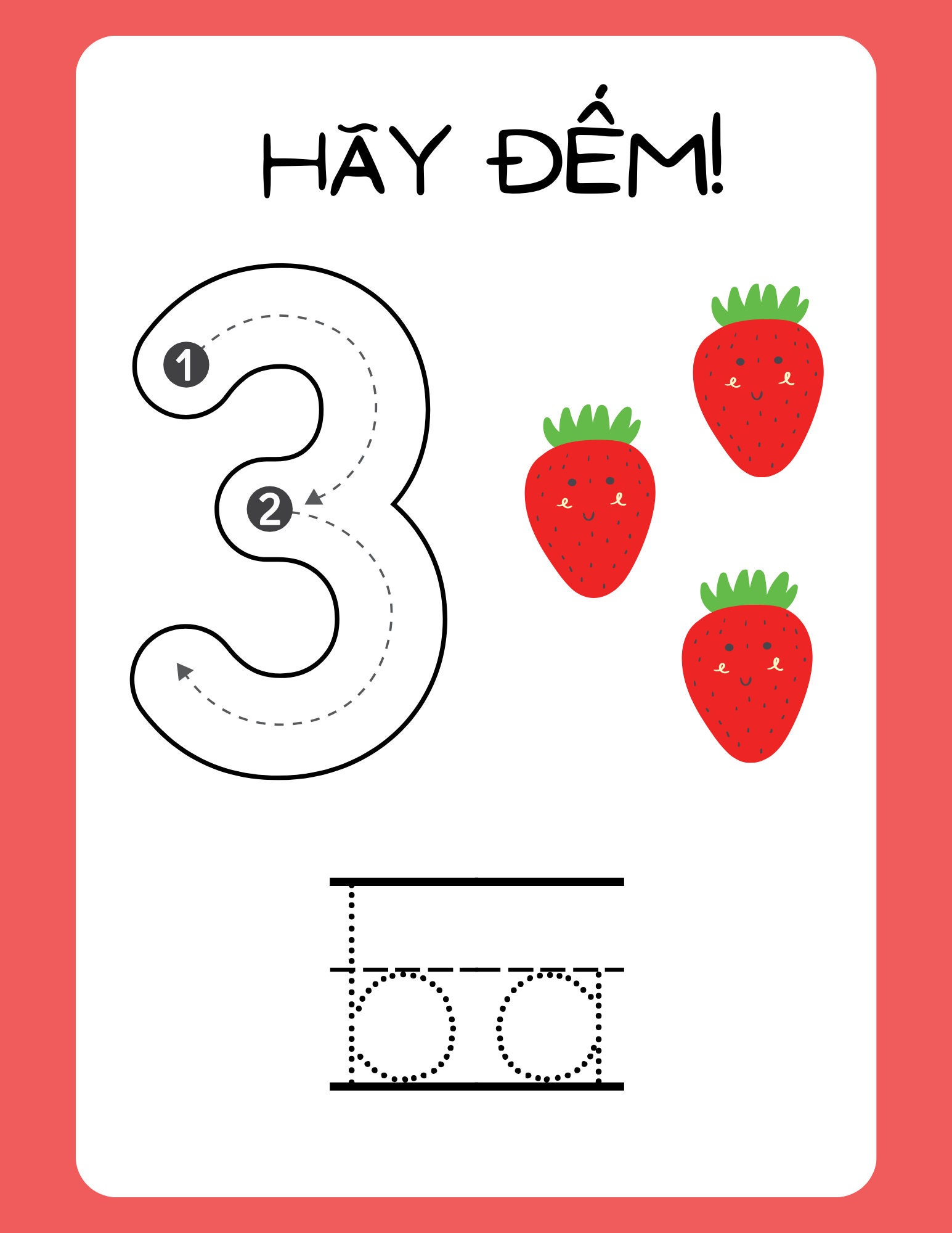 Vietnamese Number Tracing Printable - Etsy