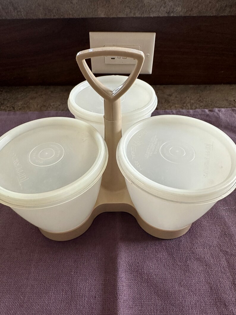 Tupperware Vintage Condiment Caddy Etsy