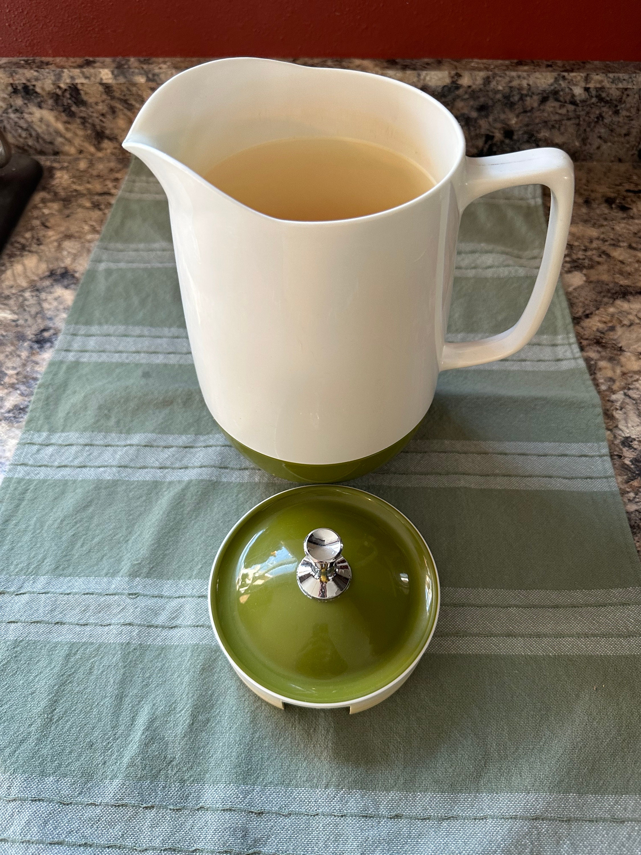 Vintage Installed Thermos Pitcher - Etsy