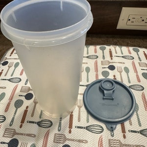 Vintage Tupperware Blue Beverage Container - Etsy