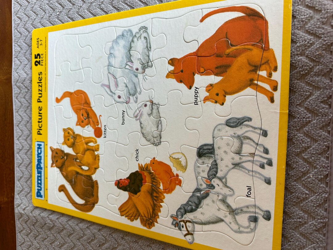 Puzzle Patch Picture Puzzles- Set of 3 - Etsy