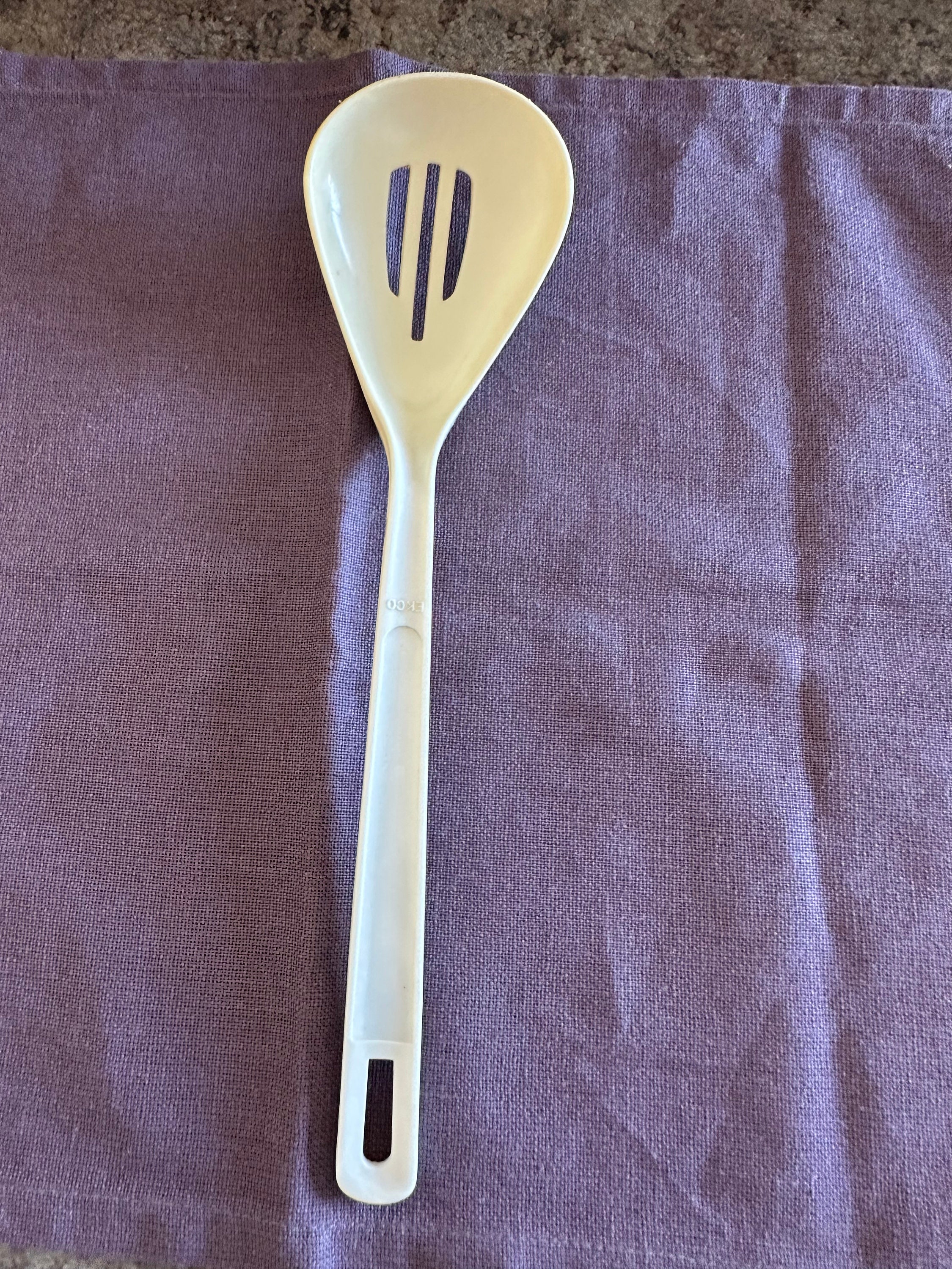 Ecko Nylon Almond Slotted Spoon - Etsy