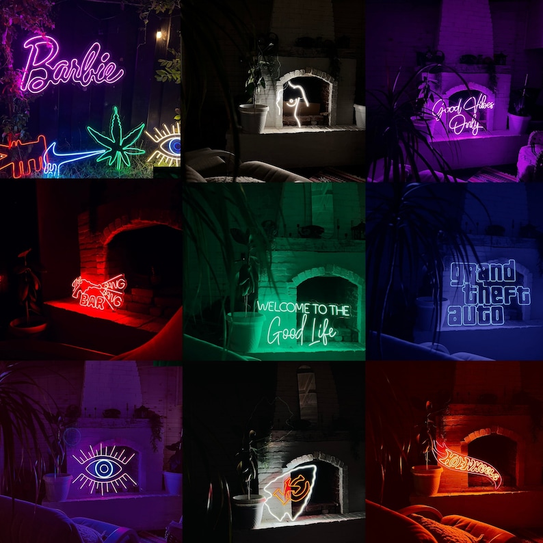 Good Vibes Only Neon Sign, Wedding Sign, Bedroom Neon Led Lights ...