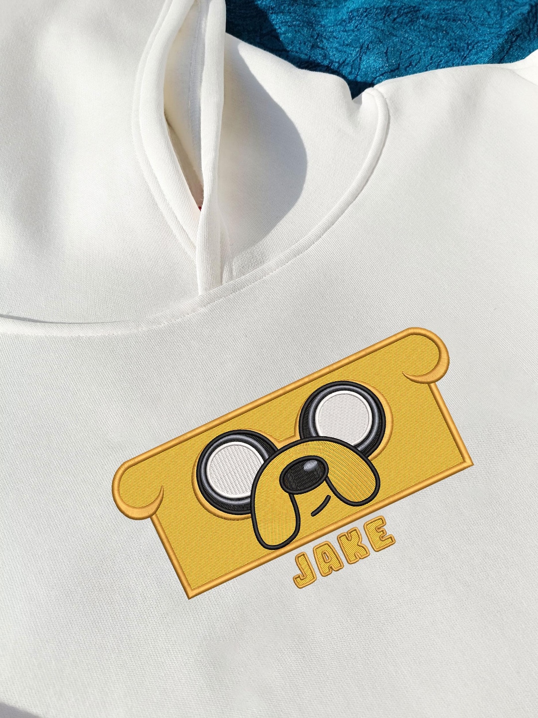 Jake Adventure Time Embroidered Hoodie - Cozy and Stylish Cartoon ...