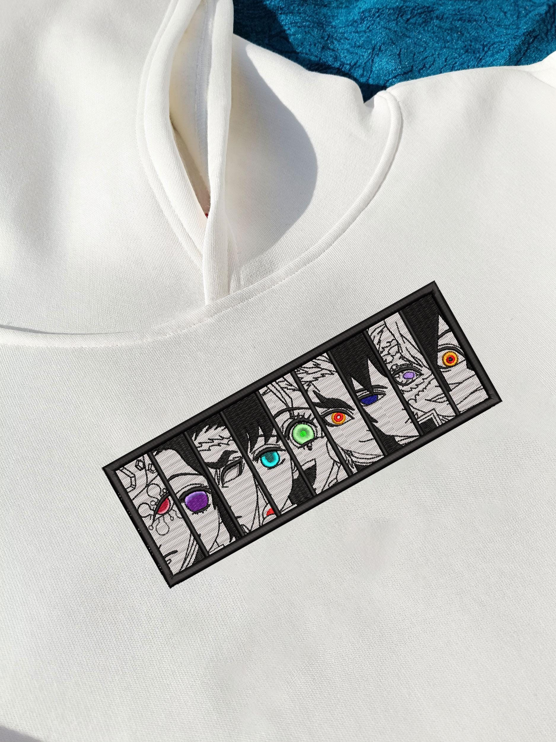 Anime Faces Embroidered Hoodie and Sweatshirt- Unique Anime-inspired ...