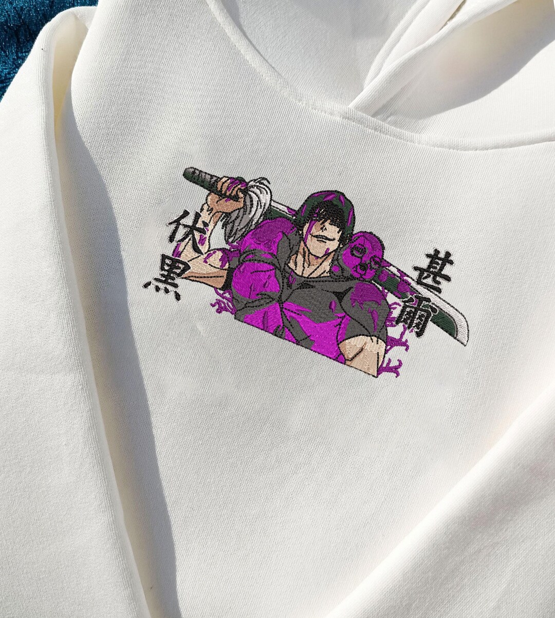 Anime Toji Embroidered Sweatshirt - Stylish Anime Hoodie, Shirt, or Tee ...