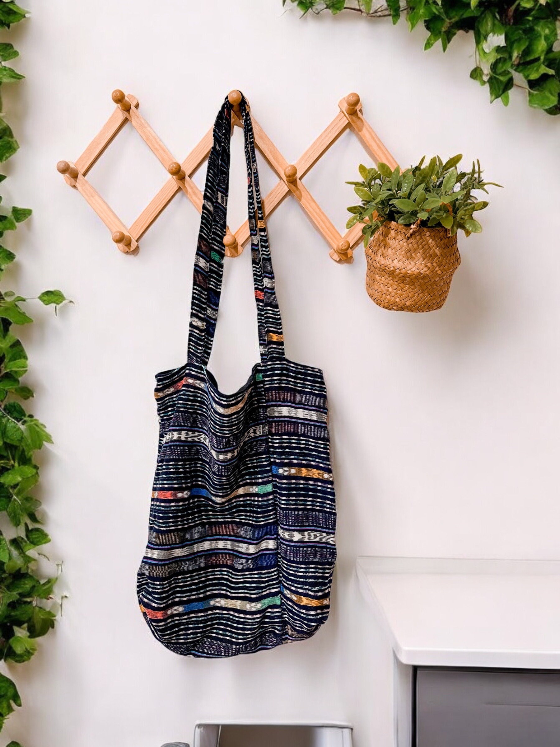 Guatemalan Mayan Tote Bag | Multicolor-jaspe | Indigenous Design ...