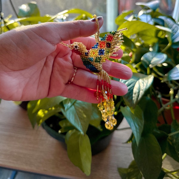 Beaded Hummingbird - Etsy